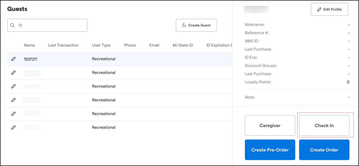 Check in a guest at the Dutchie POS Register – Dutchie Help Center