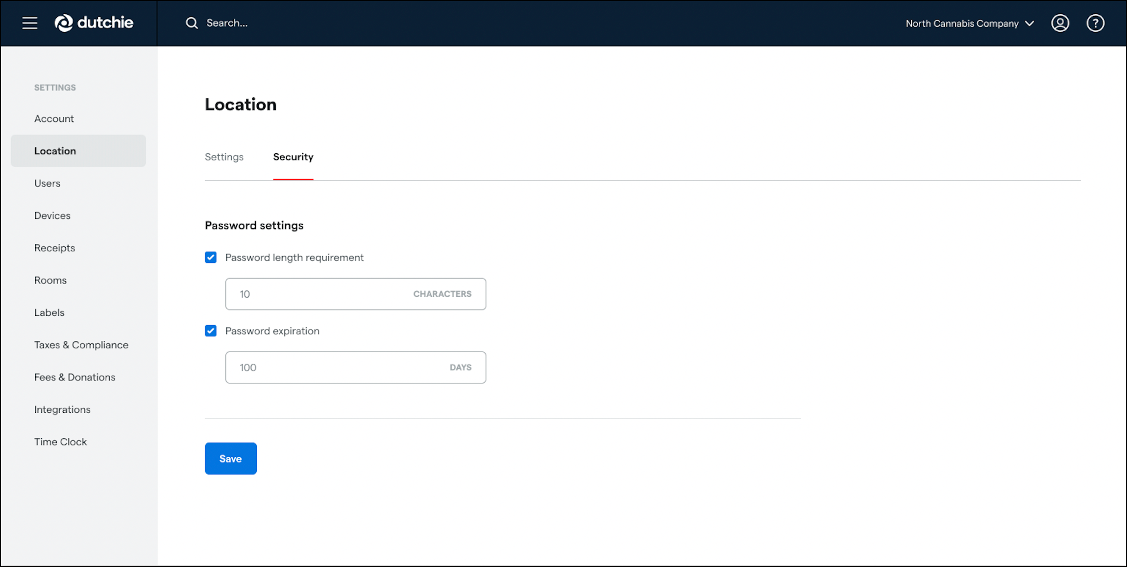 Adjust password security and reset password in Dutchie POS – Dutchie ...
