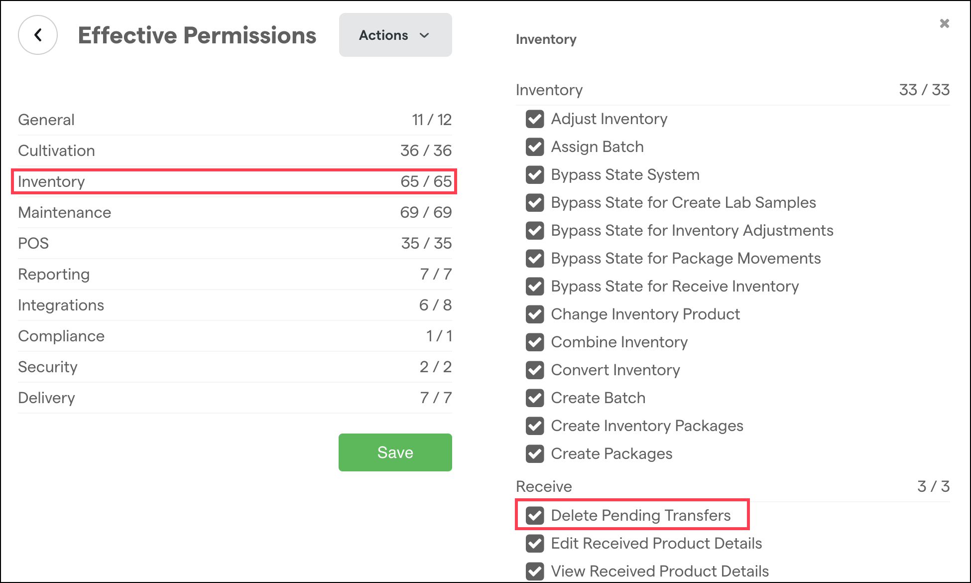 Delete a Metrc pending transfer instead of receiving it in Dutchie POS ...