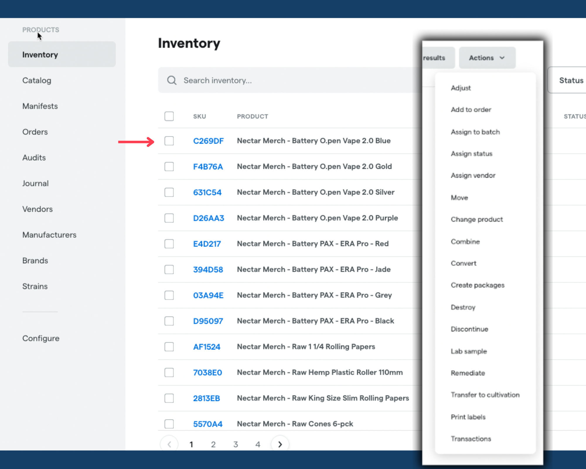 Add to order: inventory management action - Dutchie POS – Dutchie Help ...