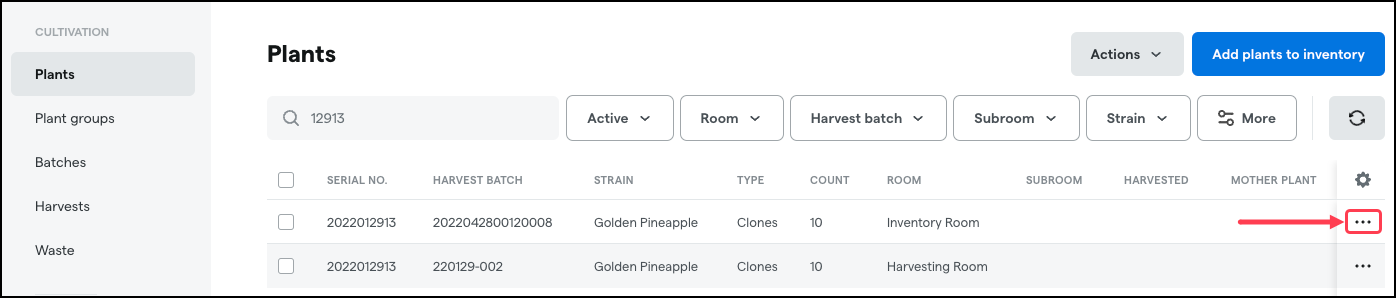 Plants overview - Dutchie POS – Dutchie Help Center