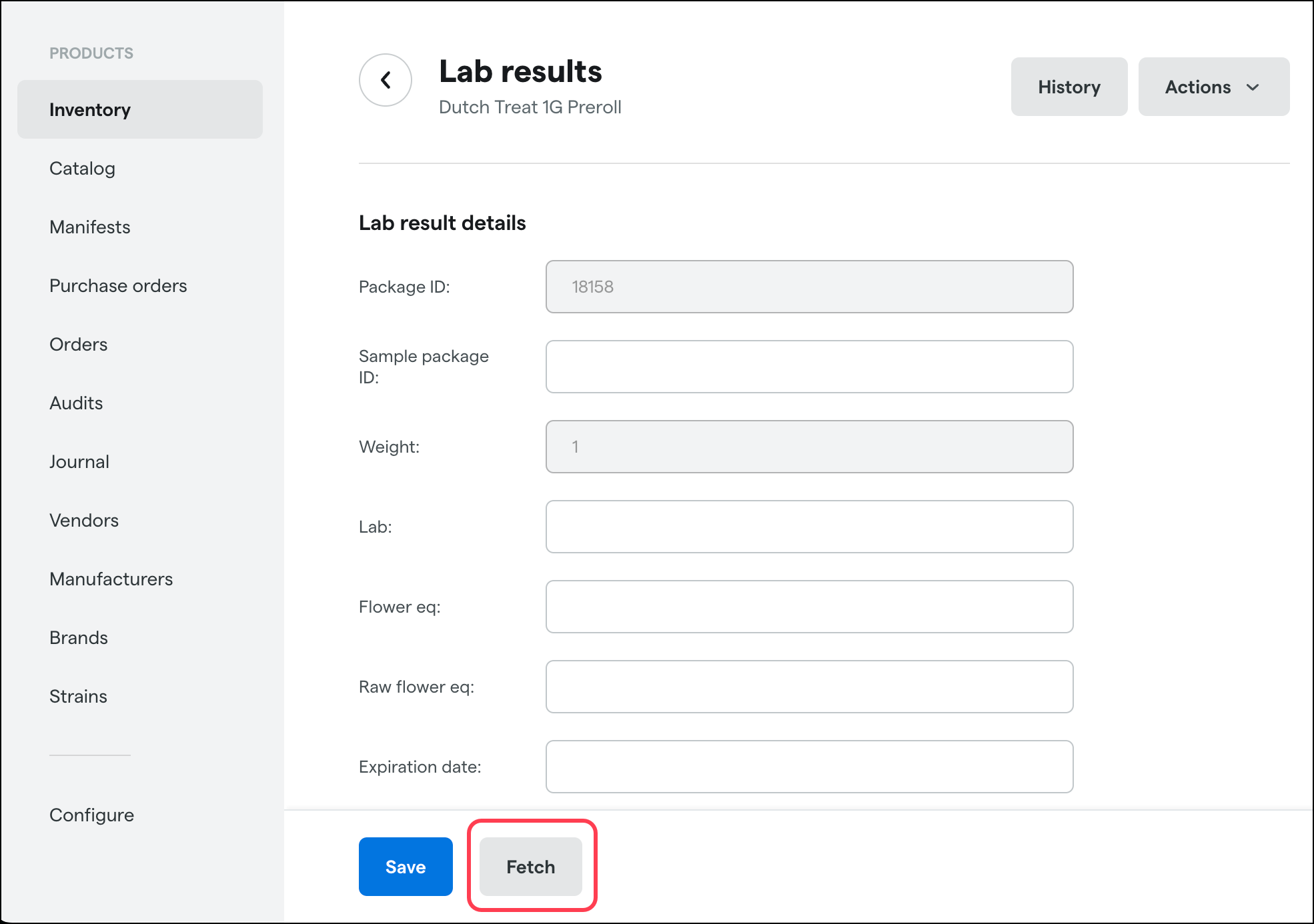 Get lab results when receiving inventory in Dutchie POS – Dutchie Help ...