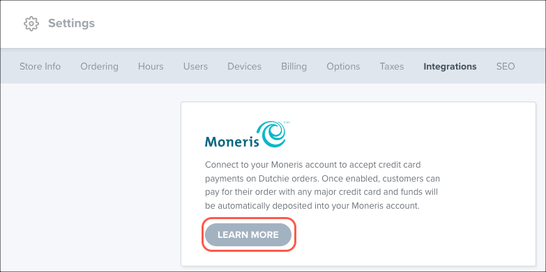 Moneris | Dutchie E-Commerce - How to set up integration – Dutchie Help Center