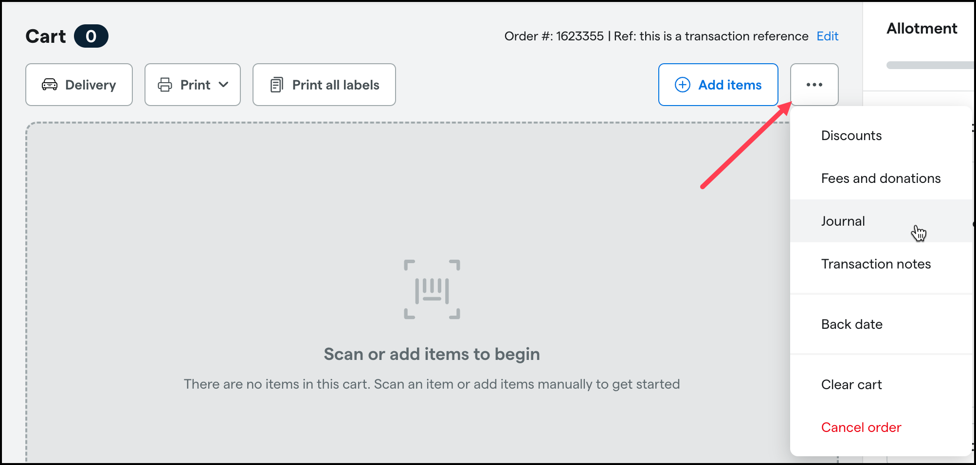 Customer journal entries, customer notes, and transaction notes, and ...