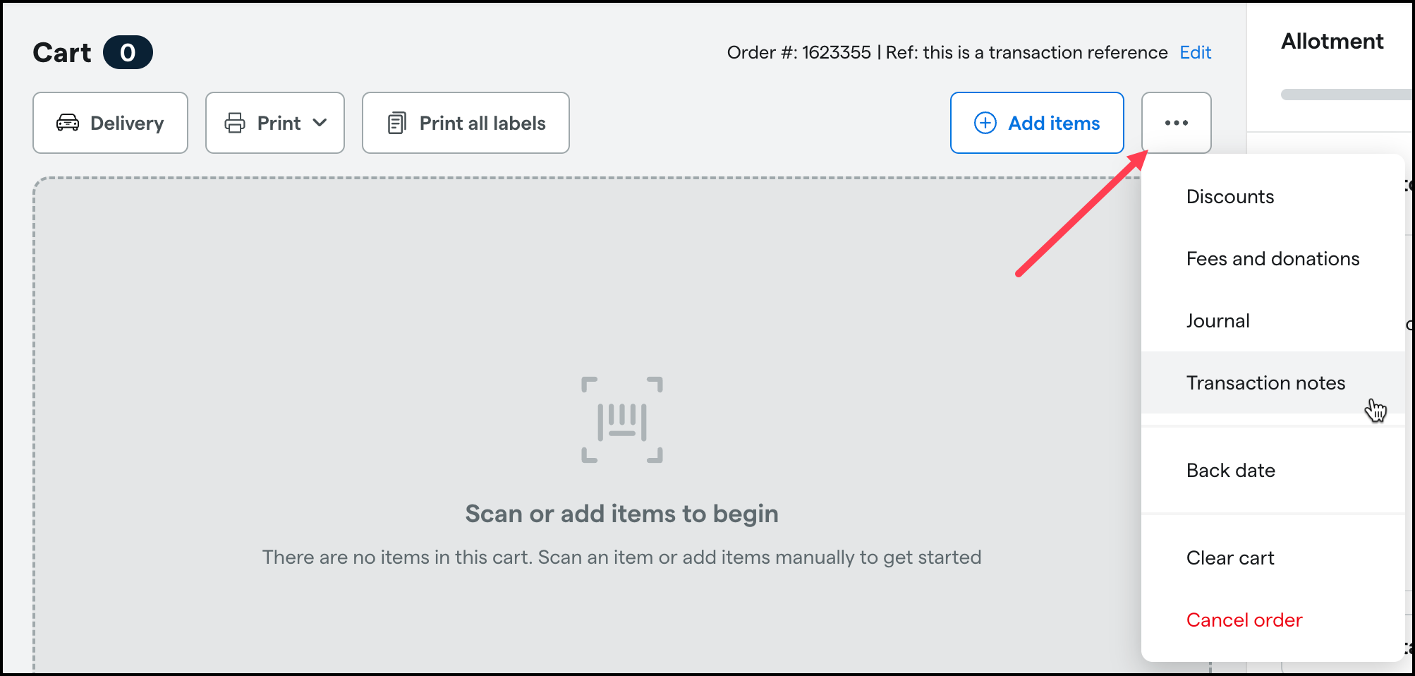 Customer journal entries, customer notes, and transaction notes, and ...