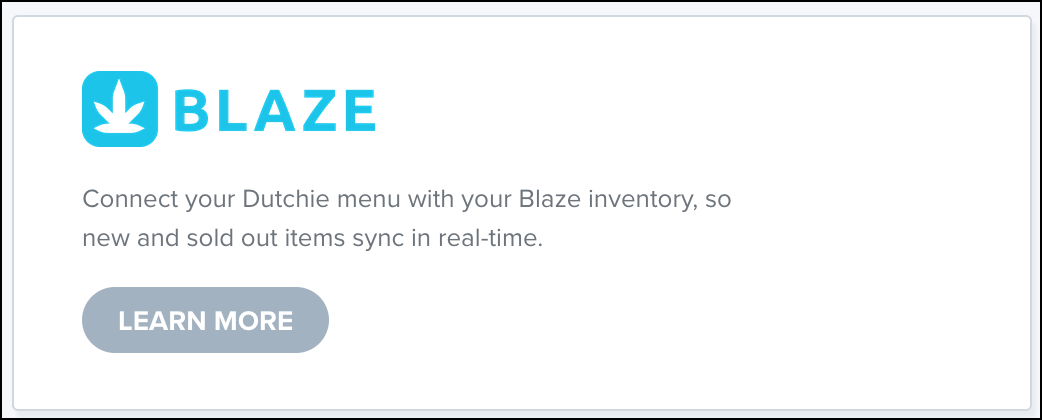 Blaze | Dutchie E-Commerce - How to set up integration – Dutchie Help ...