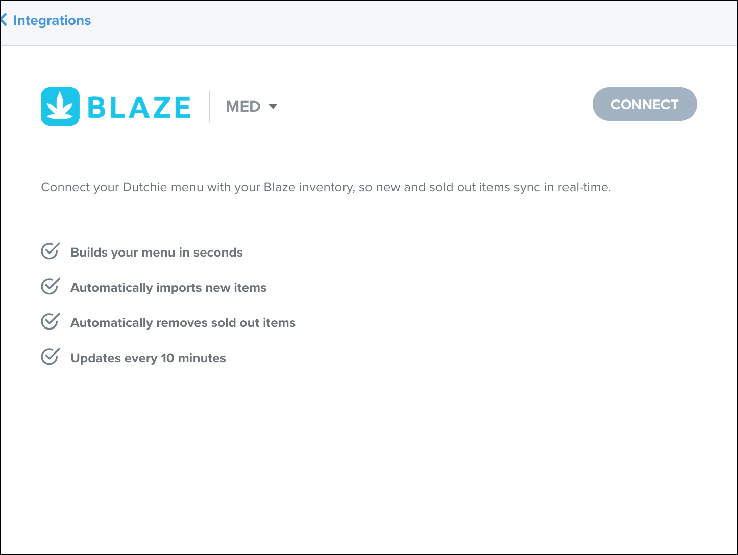 Blaze | Dutchie E-Commerce - How to set up integration – Dutchie Help Center