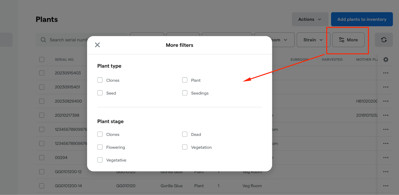 Plants overview - Dutchie POS – Dutchie Help Center