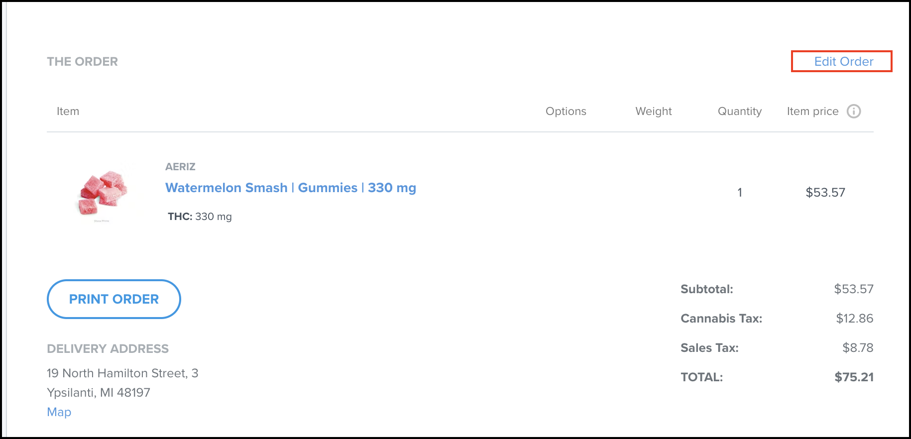 Edit an order in Dutchie E-Commerce – Dutchie Help Center