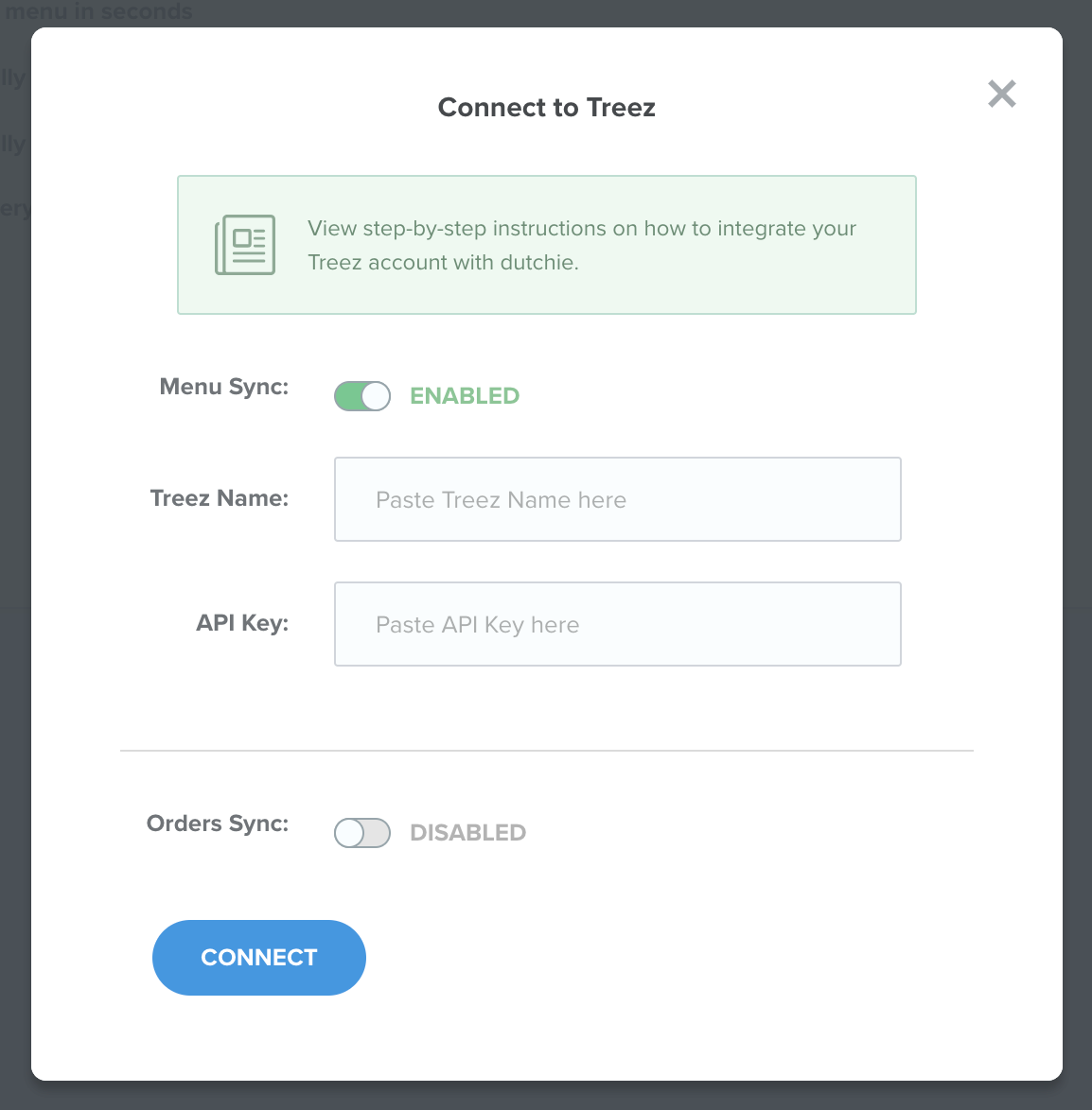 Treez | Dutchie E-Commerce - How to set up integration – Dutchie Help Center