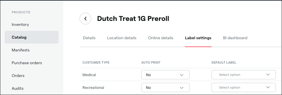 Set up automatic label printing by customer type in Dutchie POS ...