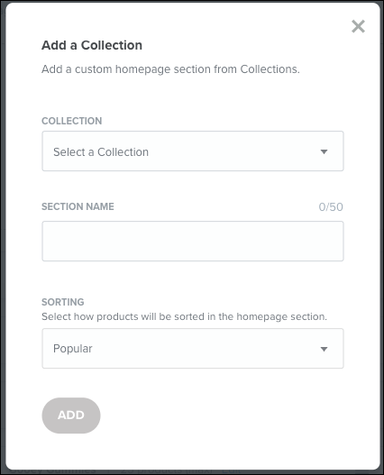 Collection management: Add to homepage, add links, edit, preview, and delete – Dutchie Help Center