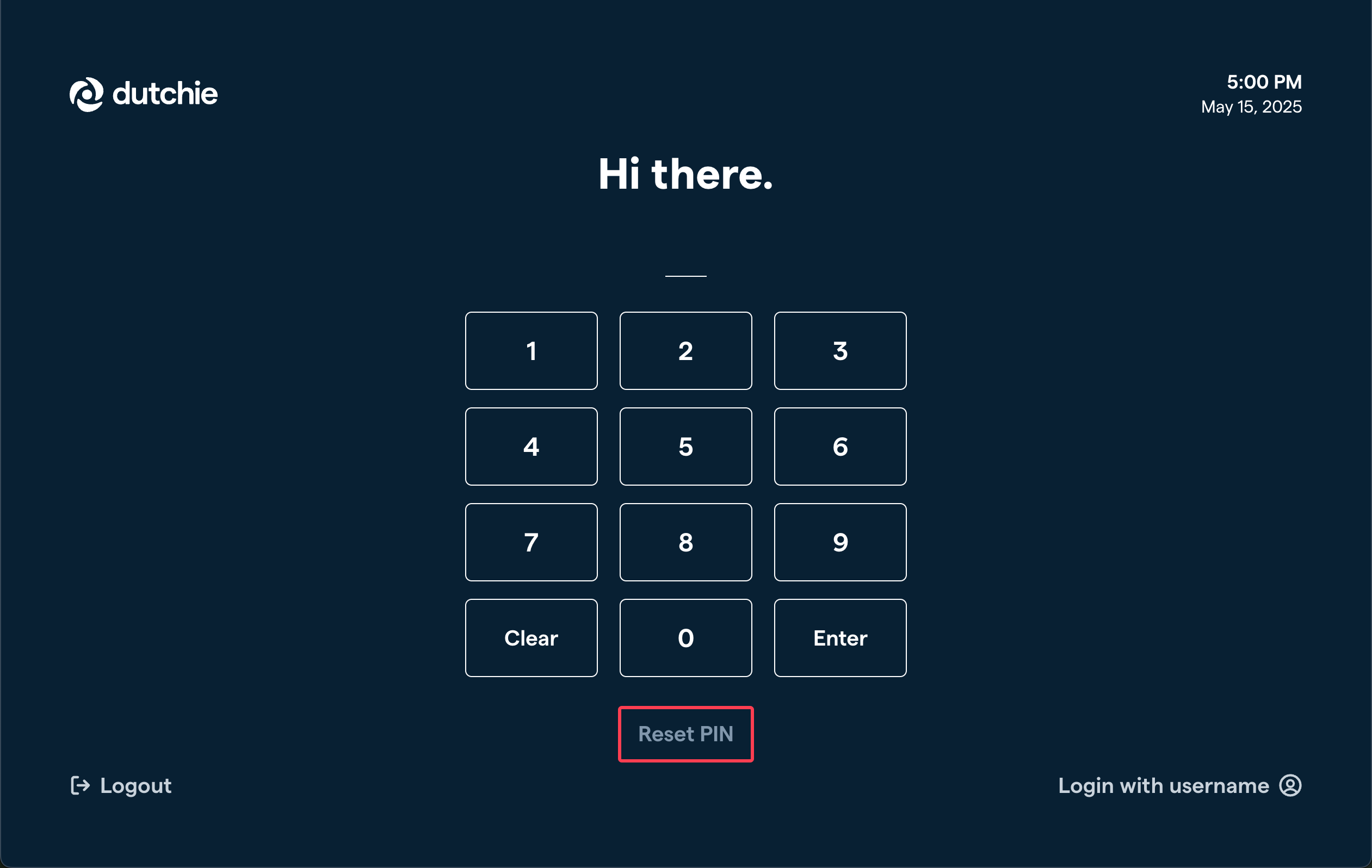 Log in to the Dutchie Register with a PIN – Dutchie Help Center