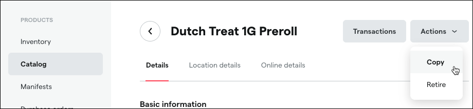 Add products to Catalog in Dutchie POS – Dutchie Help Center