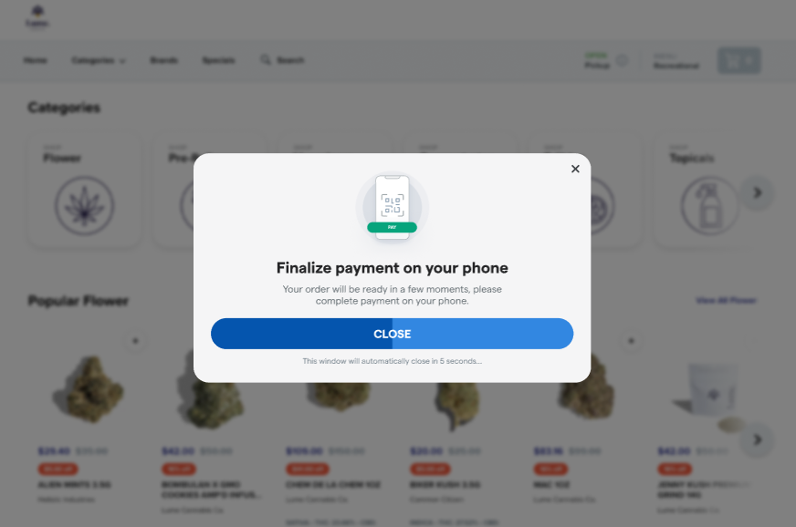 Pay by Bank on Kiosk – Dutchie Help Center