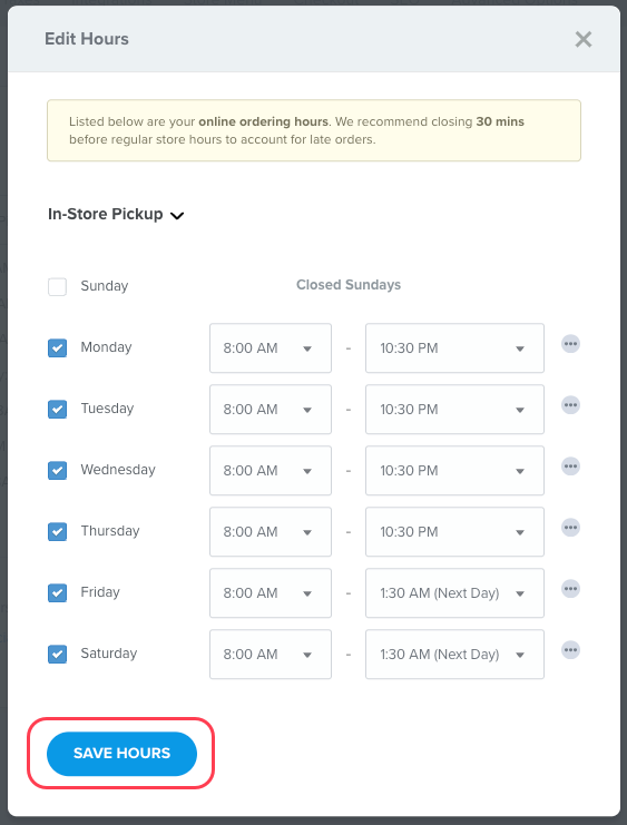 Set your ordering hours in Dutchie E-Commerce – Dutchie Help Center